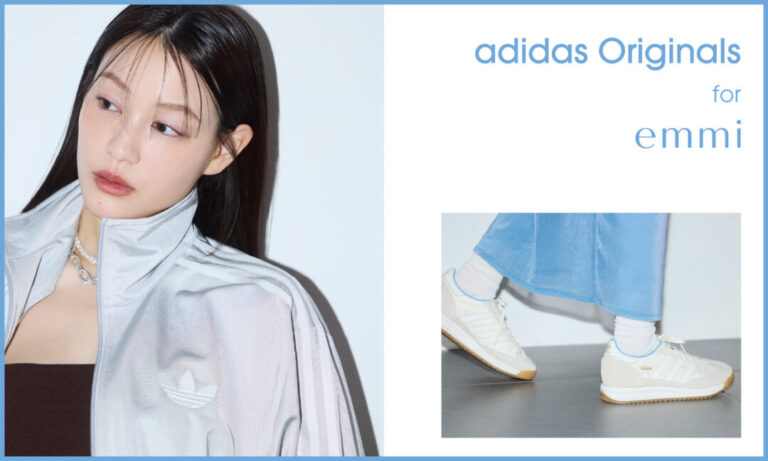 【2025年 3/20 発売】emmi × adidas Originals SL 72 RS “White/Light Blue” (エミ ...